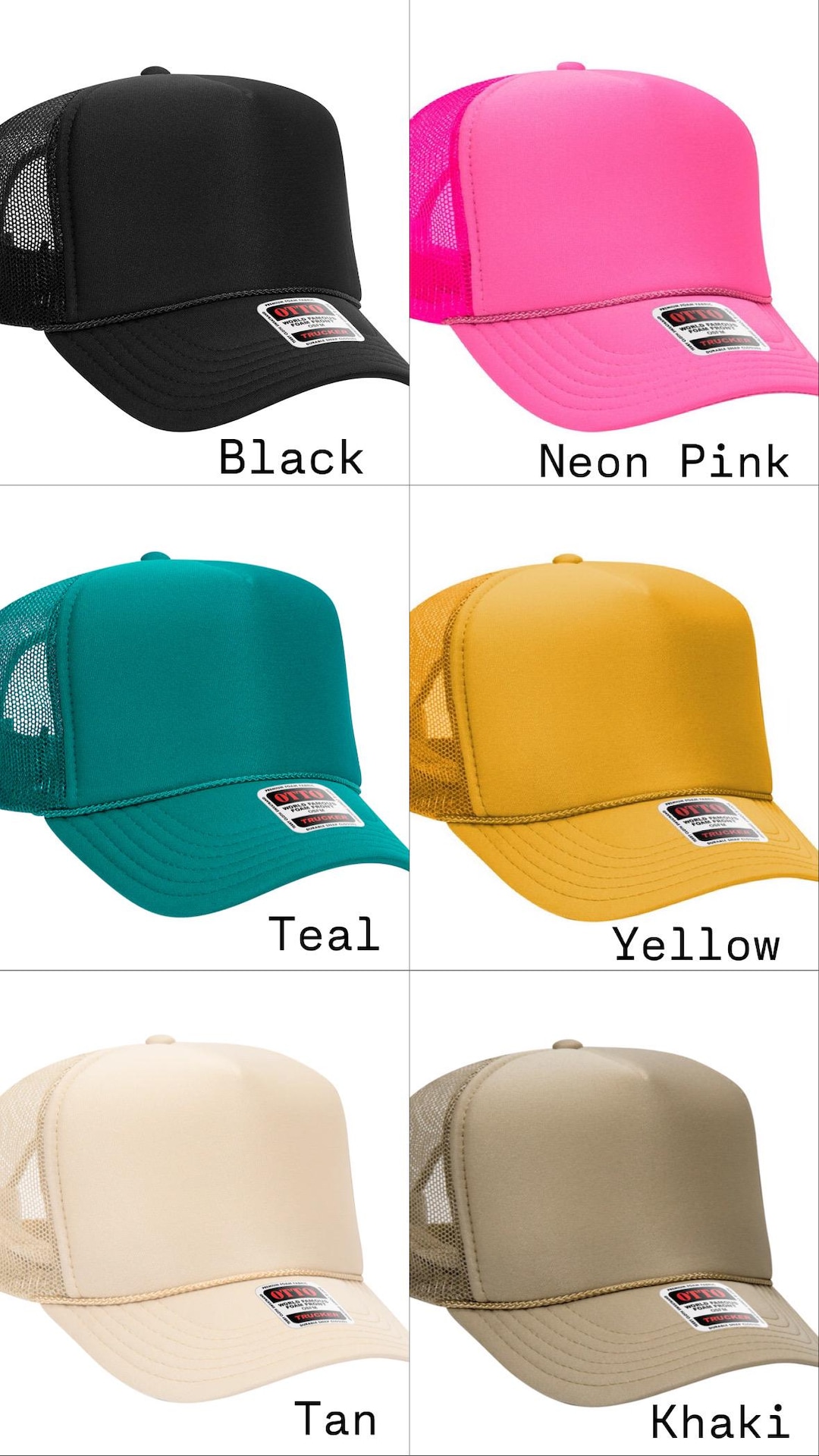 Custom Trucker Hat - Design Your Own - Etsy