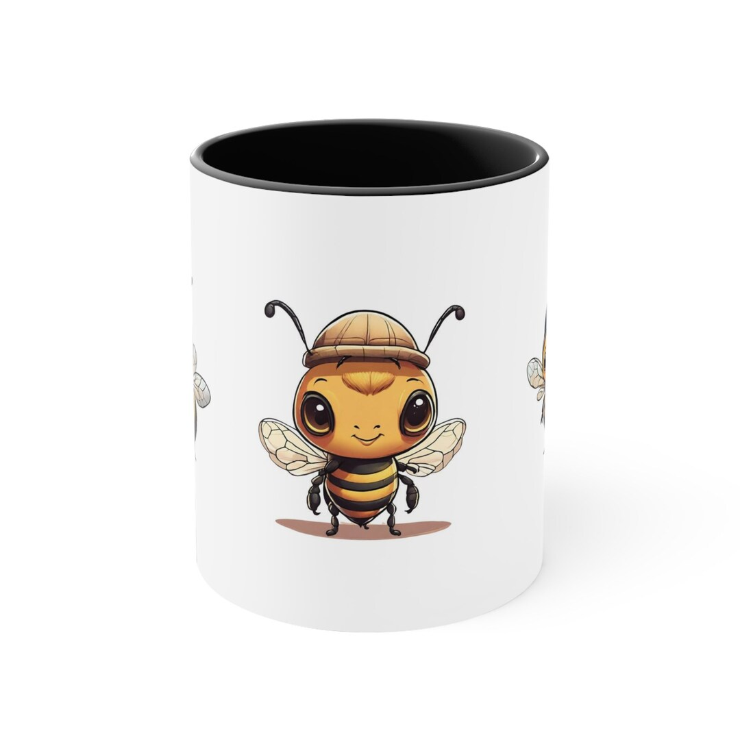 Bees Wearing a Beret Bee-themed Coffee Mugs Honeybee - Etsy