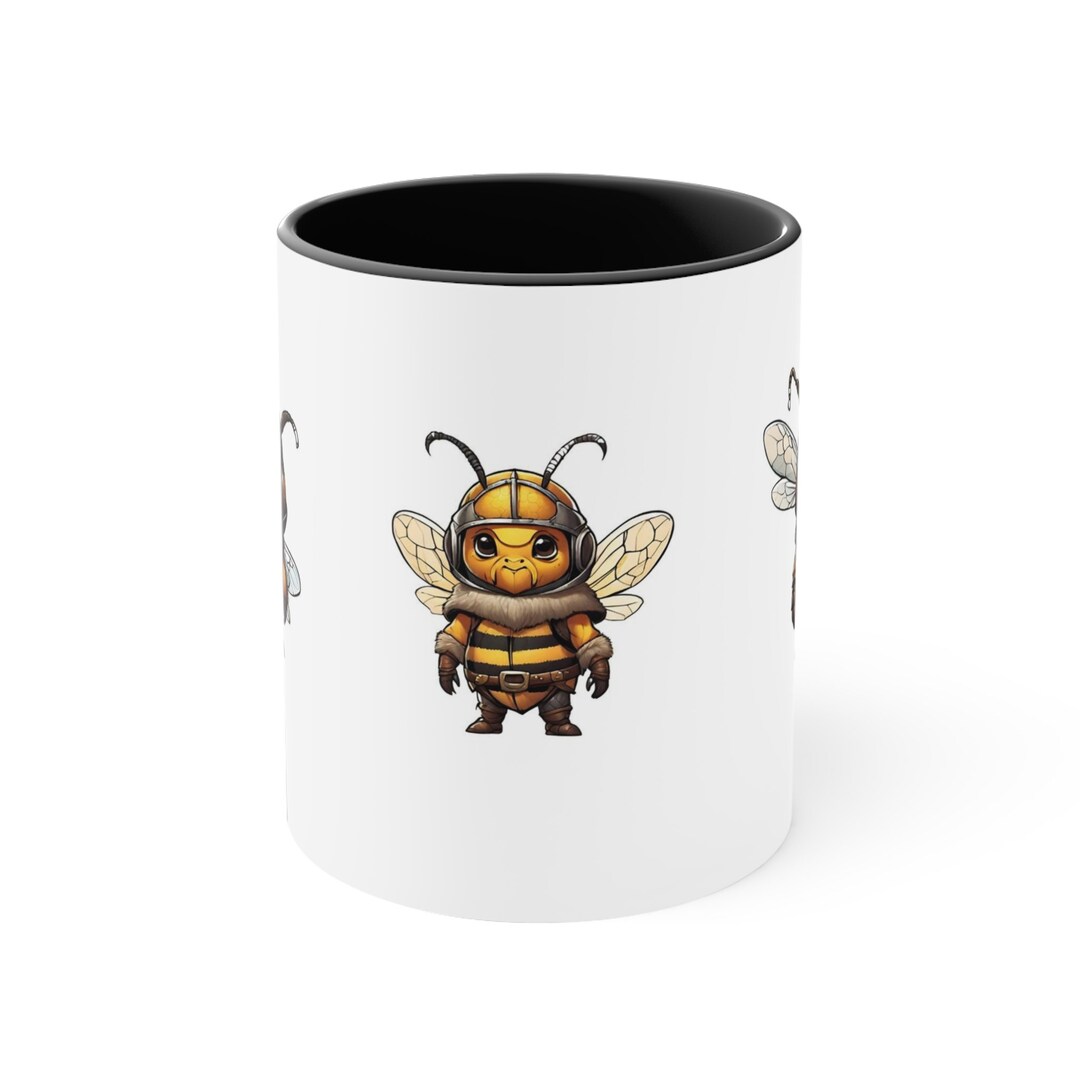 Bees Wearing a Viking Helmet Bee-themed Coffee Mugs Honeybee - Etsy