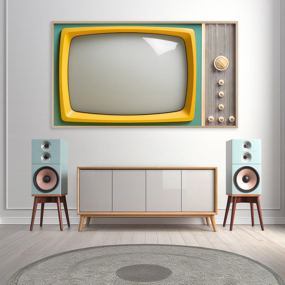 Samsung Frame TV Art, Vintage, Retro Classic TV Frame, 50s, 60s ...