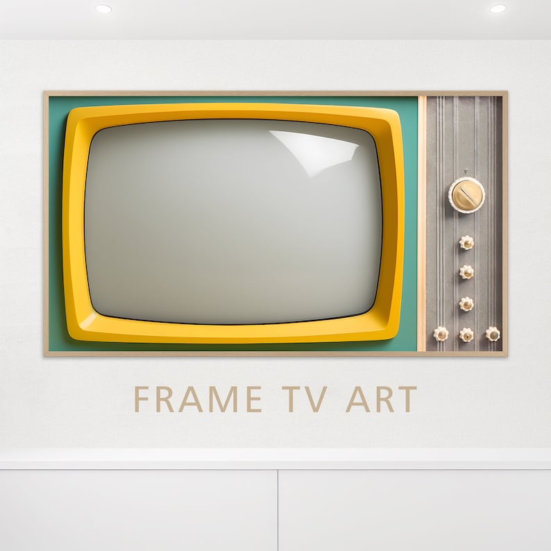 Retro TV Samsung Frame Art: 50s 60s Nostalgia (digital Download) - Etsy
