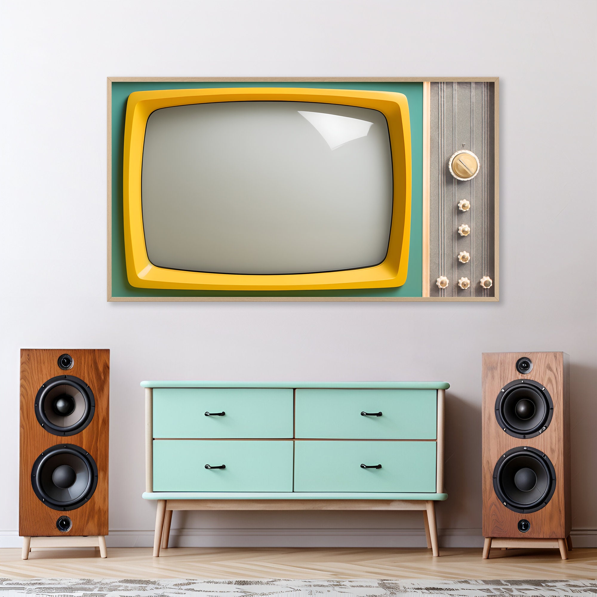 Samsung Frame TV Art, Vintage, Retro Classic TV Frame, 50s, 60s ...