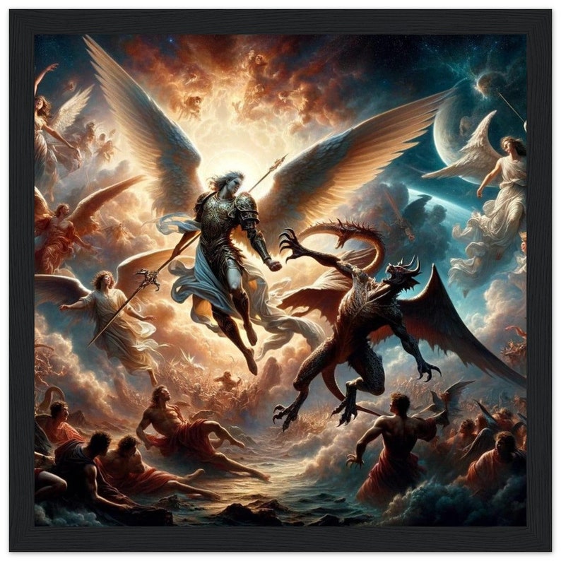 The Devil is Cast Out (premium Matte Paper Wooden Framed) - Etsy