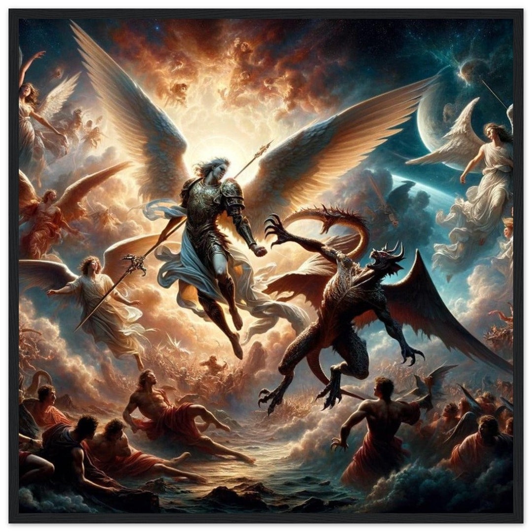 The Devil is Cast Out (premium Matte Paper Wooden Framed) - Etsy