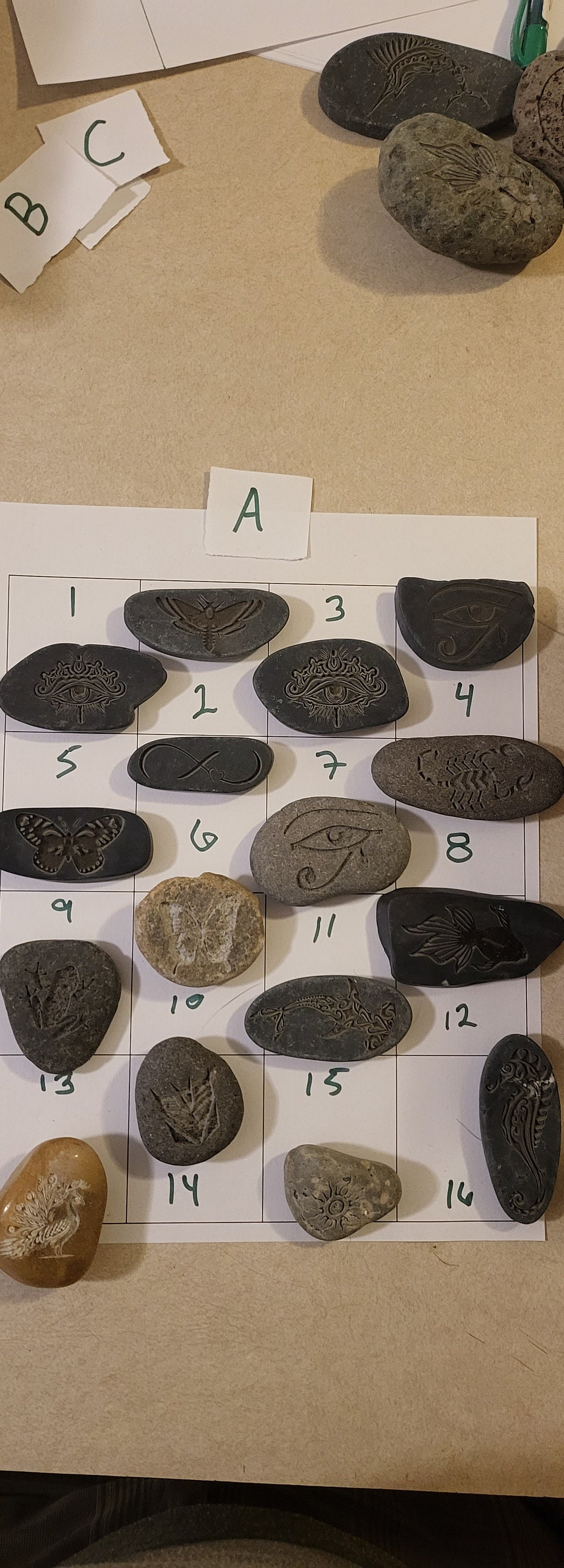 Laser Engraved Rocks A Board - Etsy