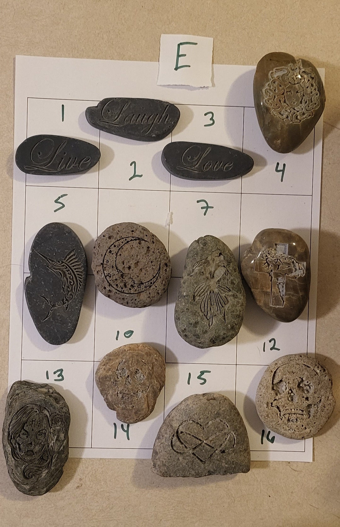 Laser Engraved Rocks Big Board - Etsy