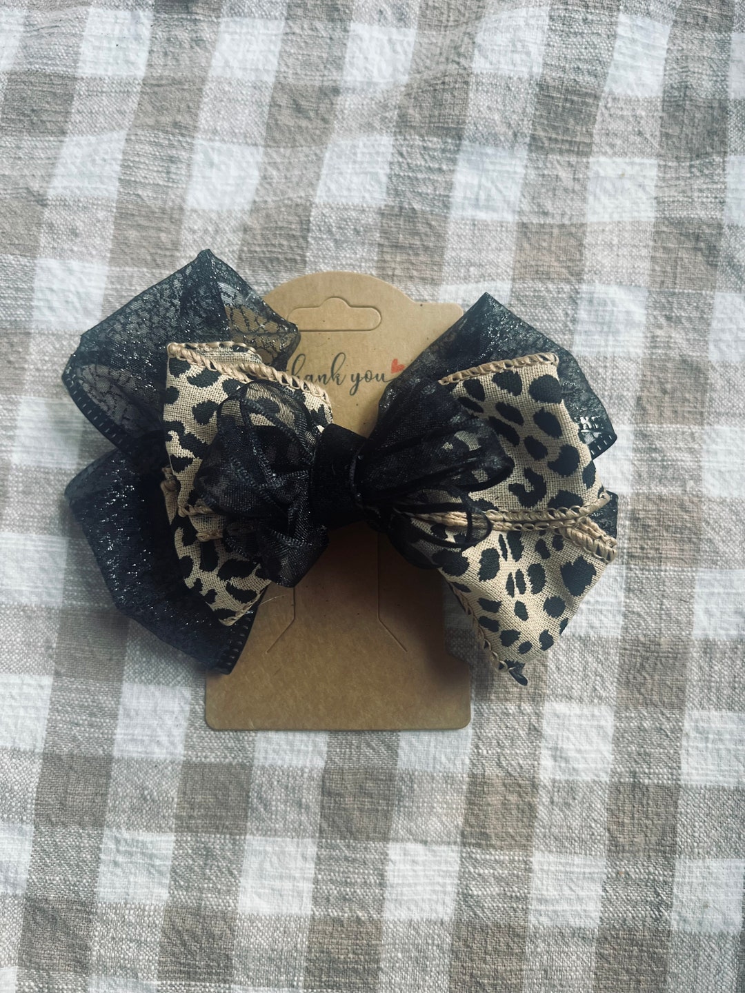 Leopard Print Bows - Etsy