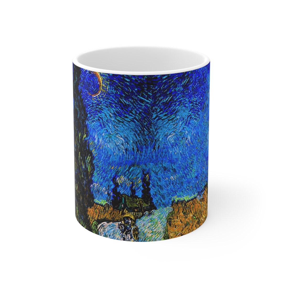 Van Gogh Mug | Road With Cypress and Star | Vincent Van Gogh Mug | Van ...