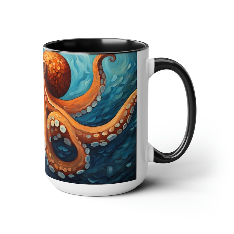 15 Oz Octopus Mug, Best Huge Octopus Coffee Mug, Original Large Octopus ...