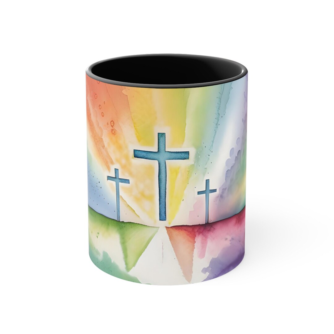 Christian Crosses | Christian Watercolor Mug | Christs Crucifixion ...
