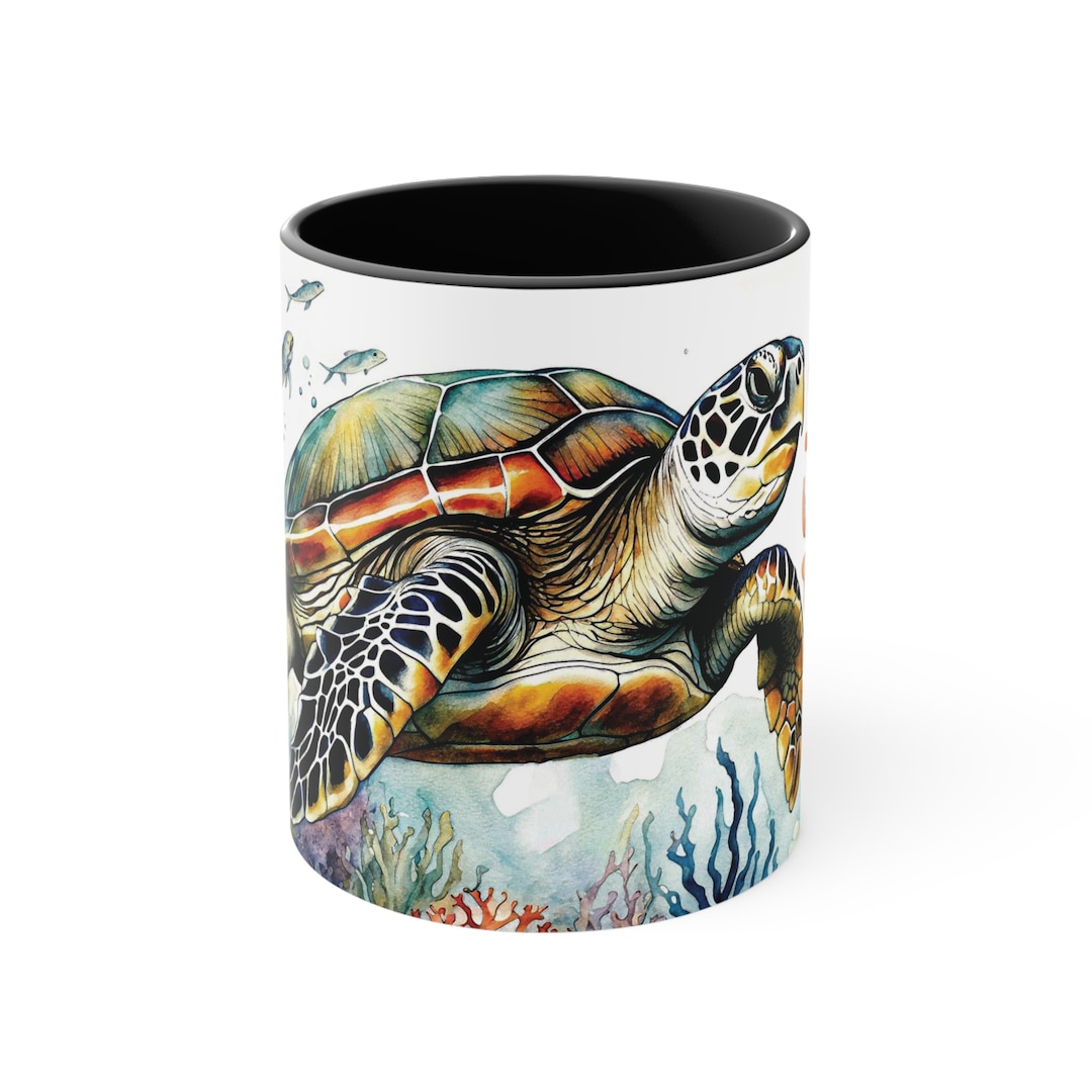 Sea Turtle Coffee Mug | Sea Turtle Gifts for Women | Beach Coffee Mugs ...