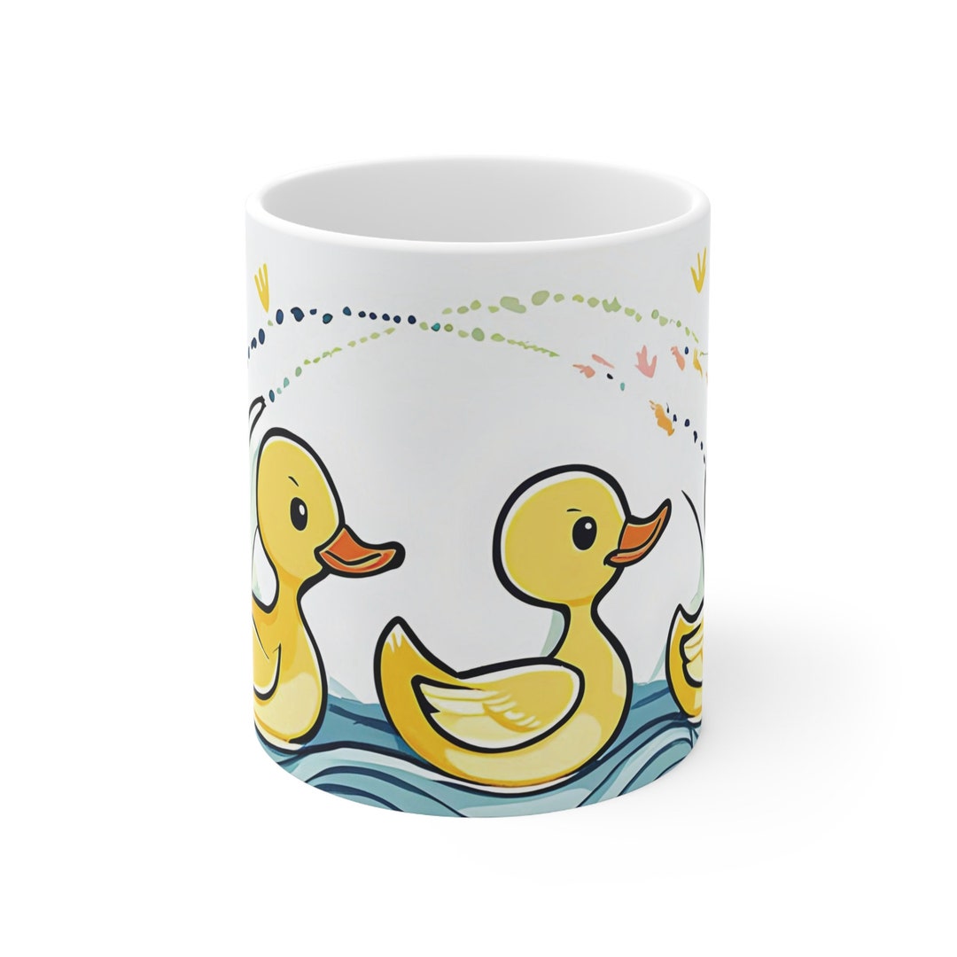 Rubber Duck Mug | Cute Duck Mug | Baby Ducks Coffee Mug | Ceramic ...