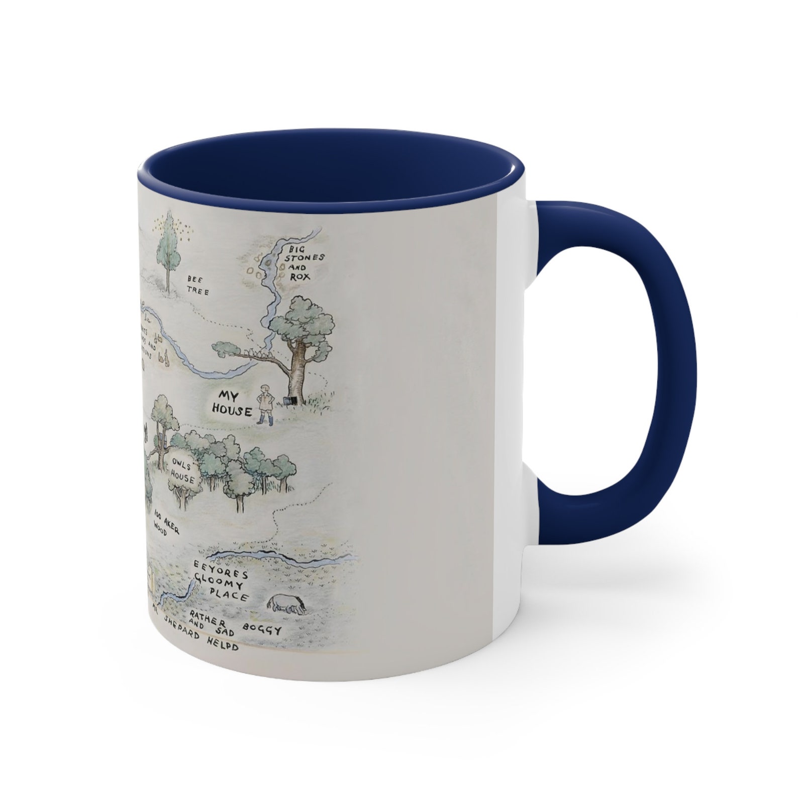 Winnie the Pooh Map Mug Winnie the Pooh Map Cup Winnie the Pooh Mug 11 ...