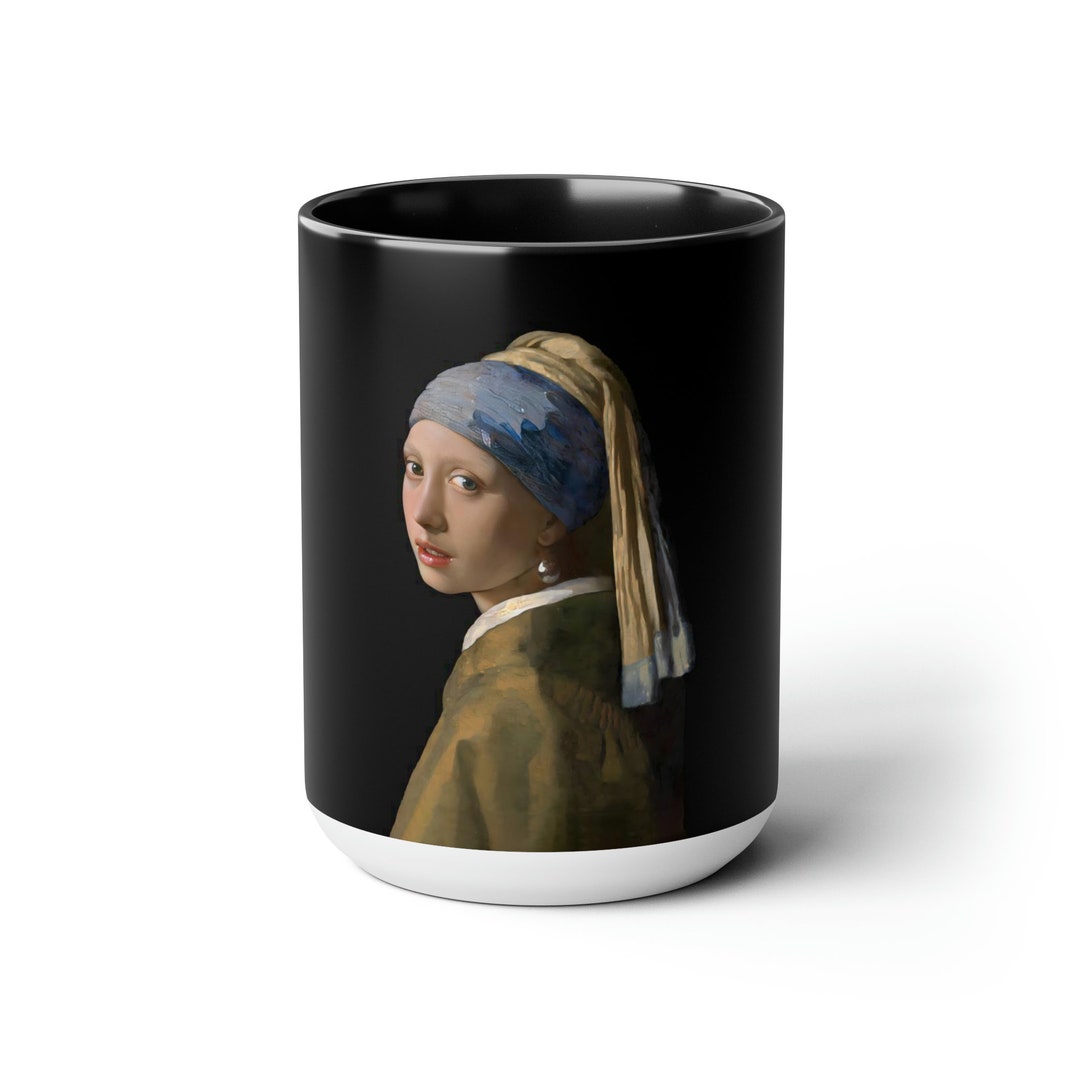 Girl With A Pearl Earring Mug Johannes Vermeer Coffee Mug Famous ...