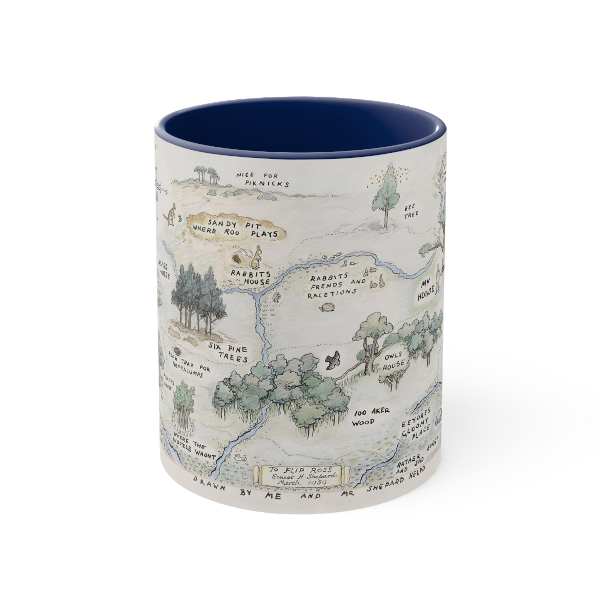 Winnie the Pooh Map Mug | Winnie the Pooh Map Cup | Winnie the Pooh Mug ...