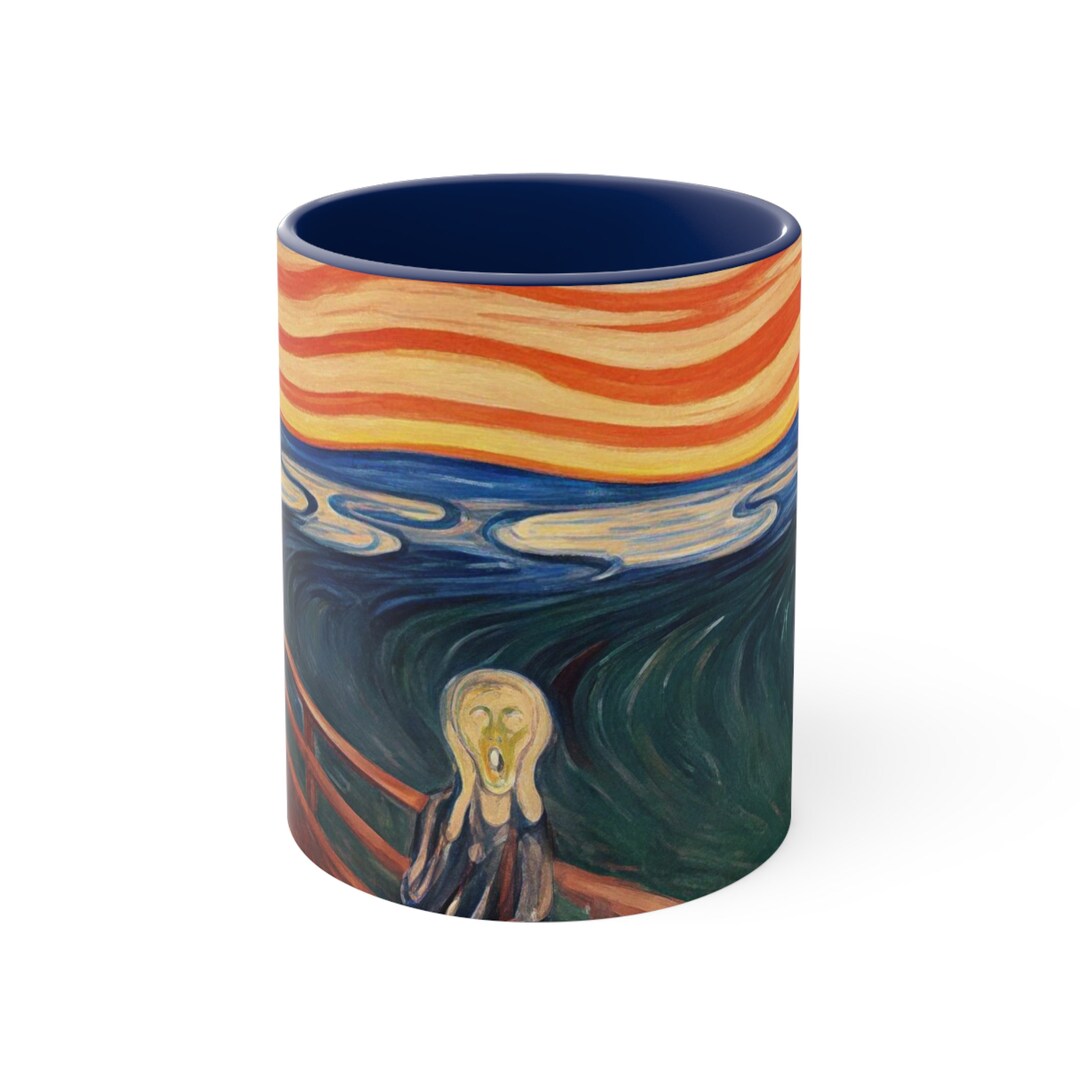 Scream Mug by Edvard Munch Hot and Cold 11 Oz Mug for Women With Handle ...