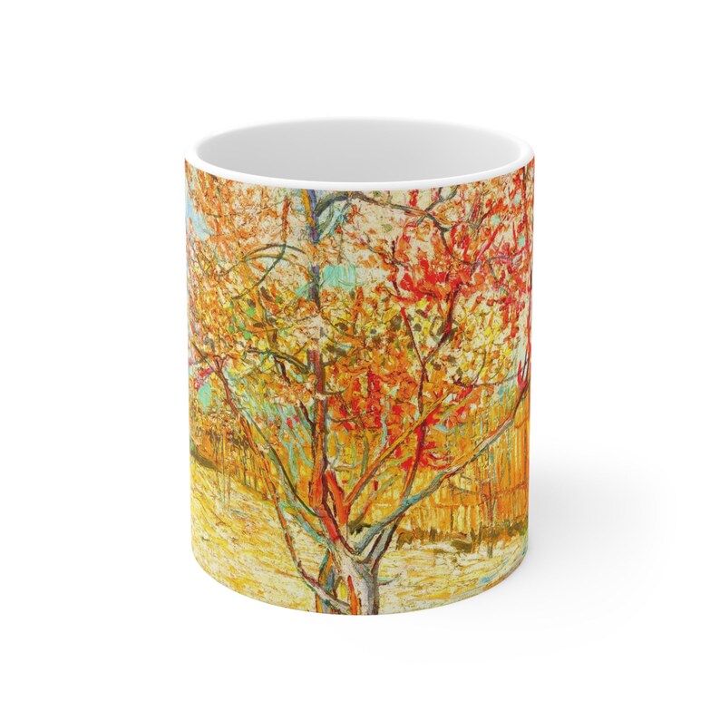 Peach Tree Mug | Vincent Van Gogh Cup | 11 Oz Van Gogh Porcelain Mugs ...
