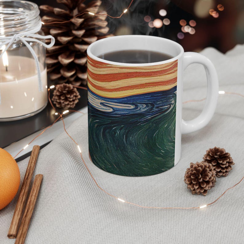 The Scream Mug by Edvard Munch Coffee Mug 11 Oz | Hot Cold Aesthetic ...
