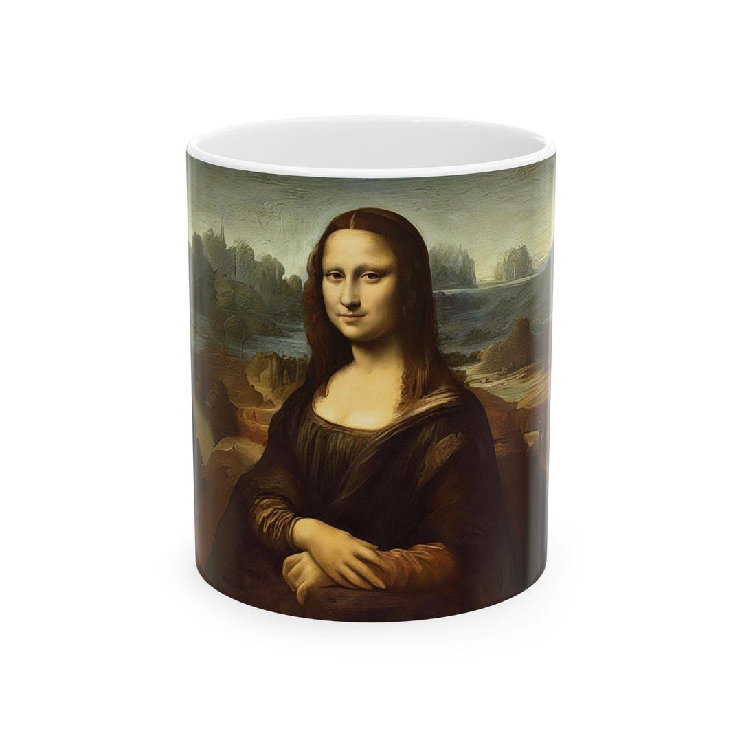 Mona Lisa Mug | Leonardo Da Vinci | Mona Lisa Coffee Mug 11 Oz | Hot ...