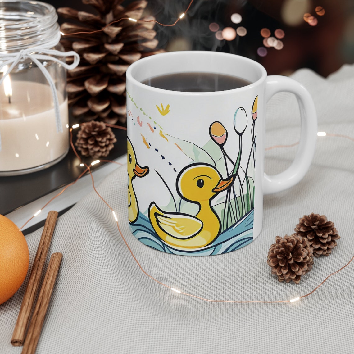 Rubber Duck Mug | Cute Duck Mug | Baby Ducks Coffee Mug | Ceramic ...