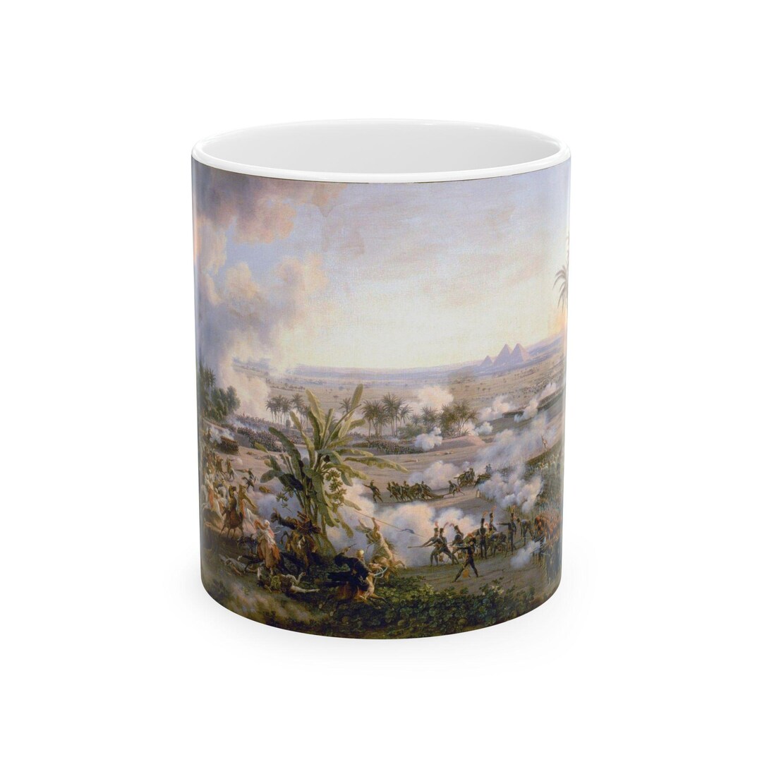 The Battle of the Pyramids 1798 Napoleon Coffee Mug, Egyptian Art ...