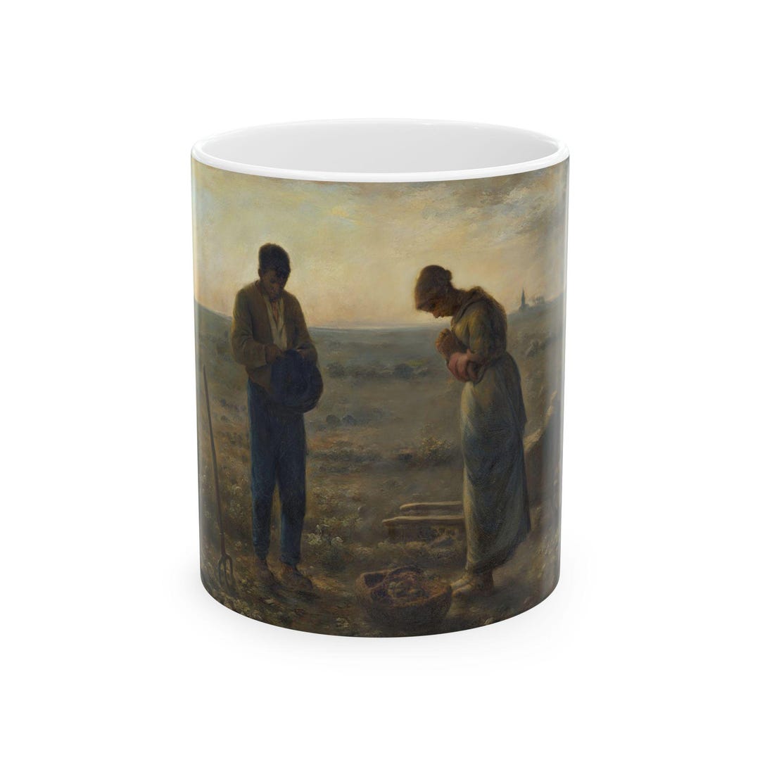 Angelus Art Coffee Mug - Rural Life Painting Cup - Jean-françois Millet ...