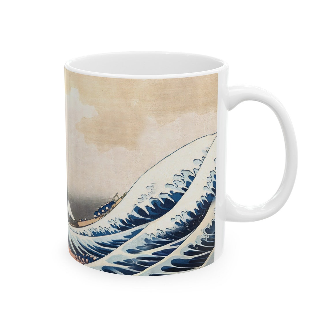 The Great Wave off Kanagawa Mug (1831) Japanese Ukiyo-e Artist Hokusai ...
