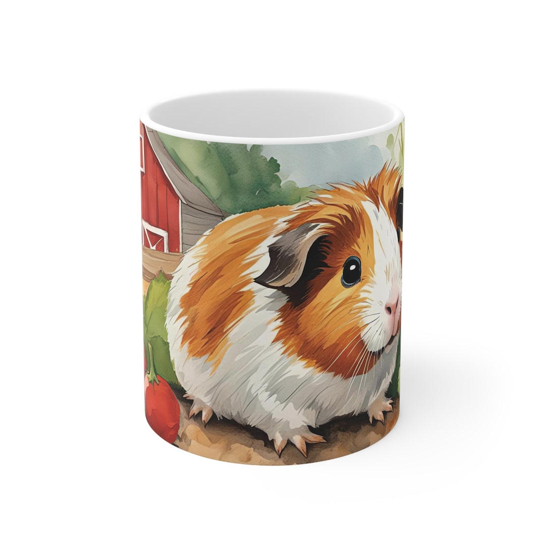 Guinea Pig Mug Handmade | Original Guinea Pig Coffee Mug | Cute Guinea ...