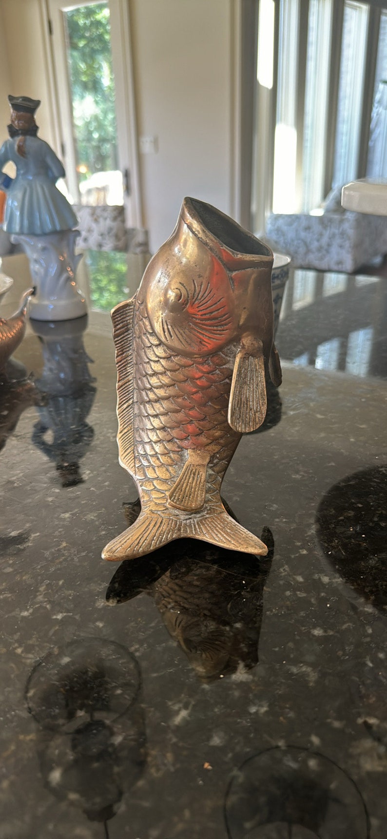 Vintage Brass Koi Fish - Etsy