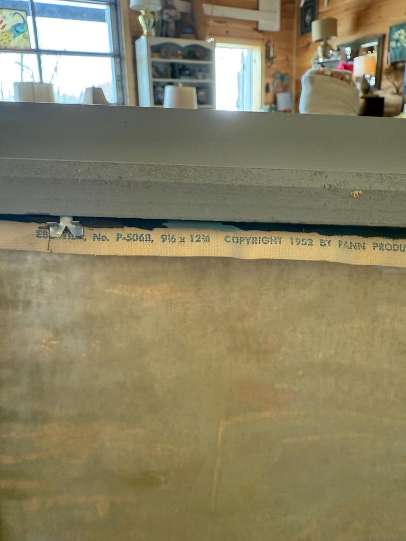 Vintage Ebb Tide Paint by Numbers Sailboat Painting Pann Products 1952 ...