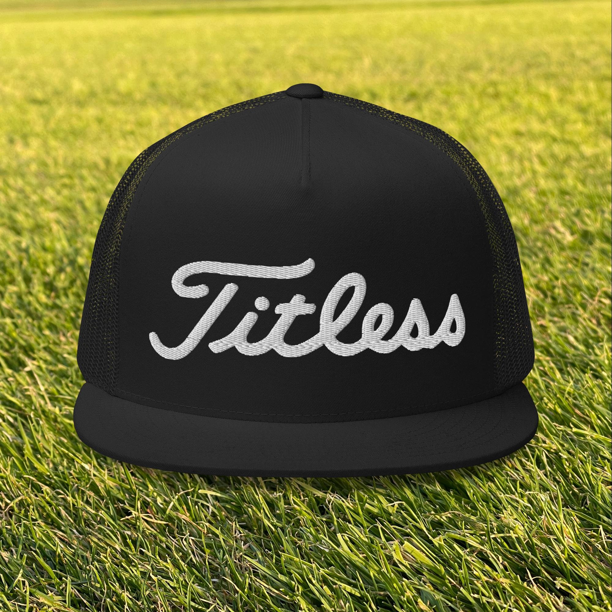 Titless | Golf Hat | Golfer Gift | Golf Apparel | Funny Golf Hat | Titleist Logo Parody | Funny ...