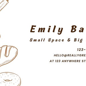 Micro Bakery Business Card, Home Bakery, Business Card Templates ...
