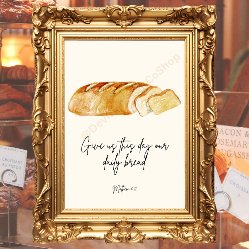 Give Us This Day Our Daily Bread Sign, Digital Download, Printable ...