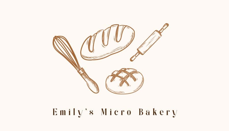 Micro Bakery Business Card, Home Bakery, Business Card Templates ...