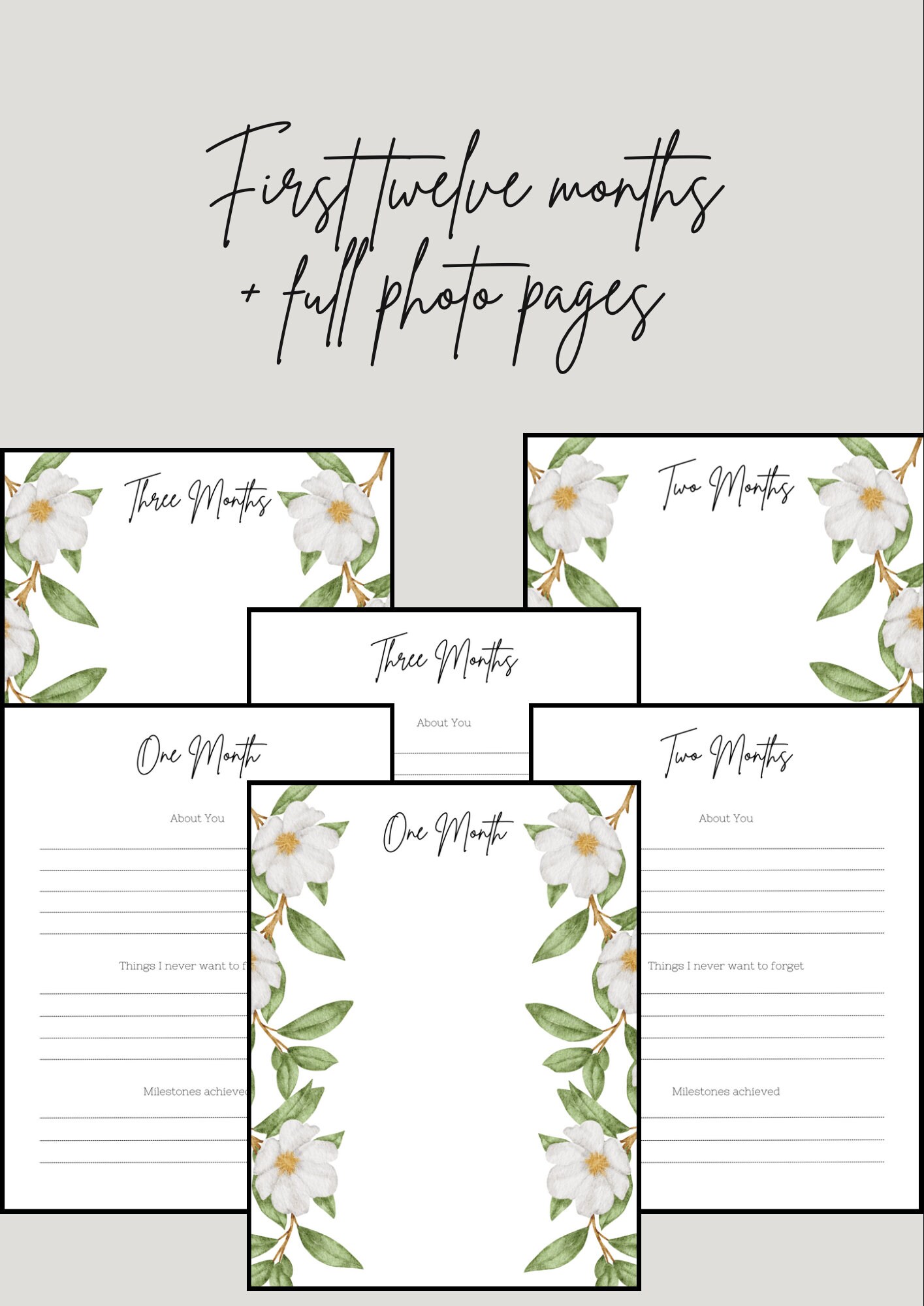 Single Mom Baby Book, Printable, Digital Download Baby Book, Keepsake ...