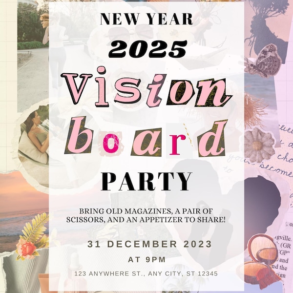 Vision Board Party - Etsy