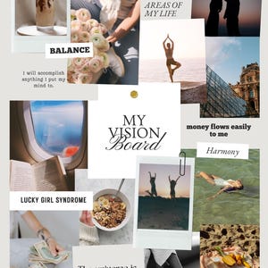 Vision Boards 2025, 2025 Vision Board Printables, Mood Board, New Year ...