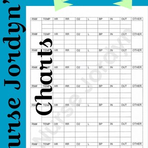 CNA Nursing Chart - Etsy