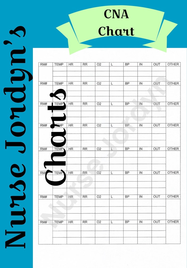 CNA Nursing Chart - Etsy