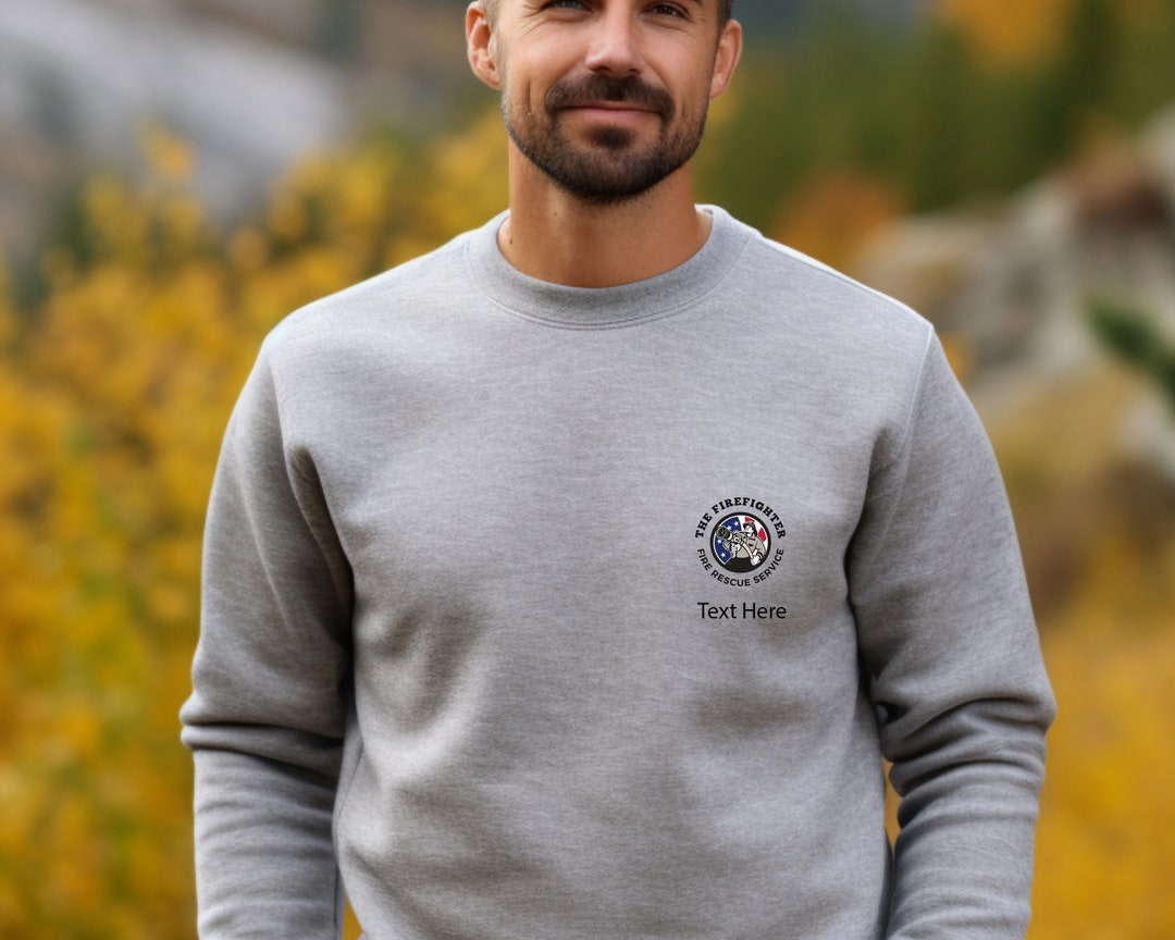 Custom Firefighter Sweatshirt and Hoodie Personalized Fire Rescue Gift ...