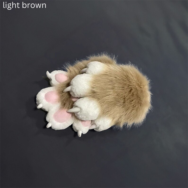 16 Colors Black Furry Paws Fursuit Paw Fluffy Kemono Paws White Partial ...