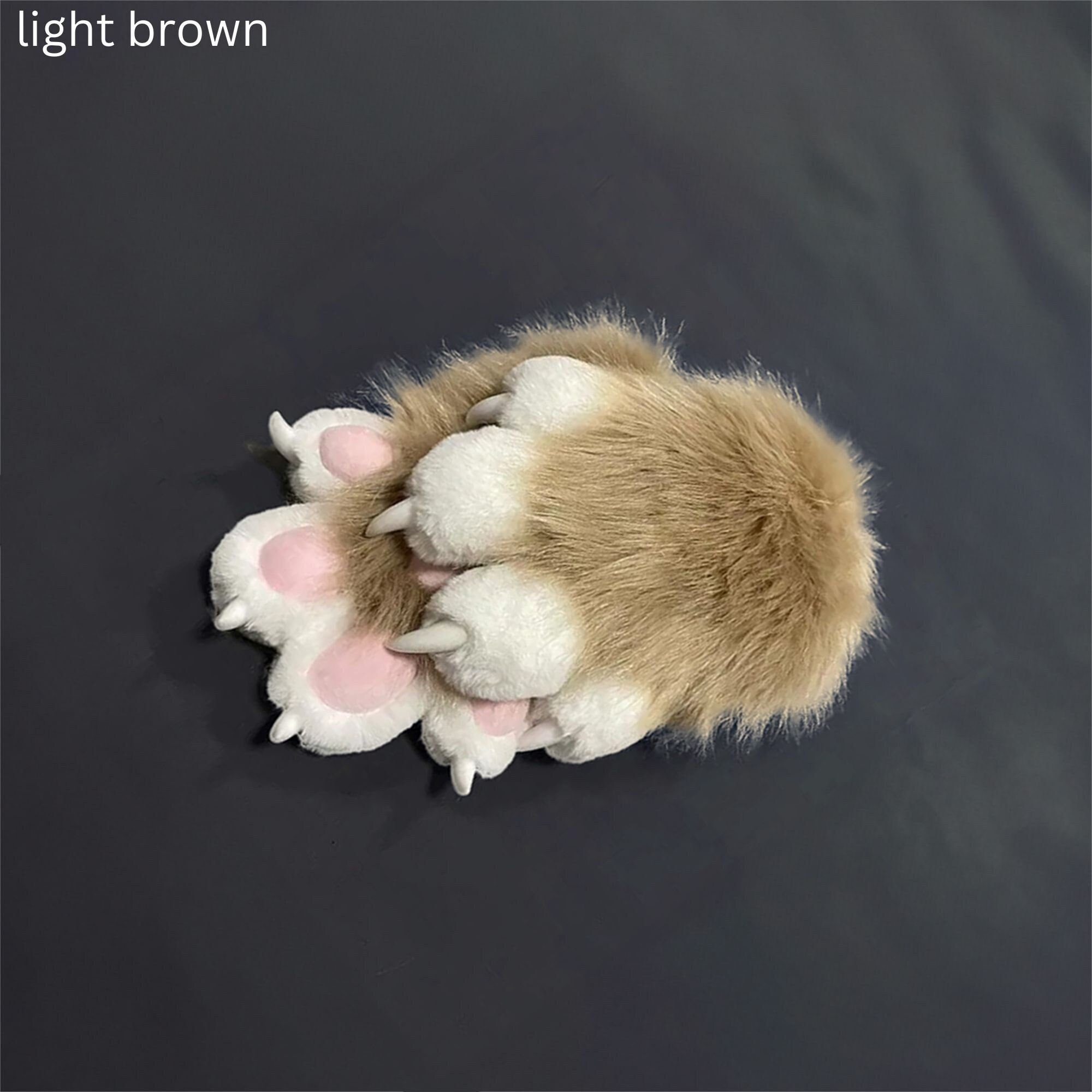 16 colores Patas peludas Patas de traje de piel esponjosas Patas de lobo Kemono Patas de gato de ...