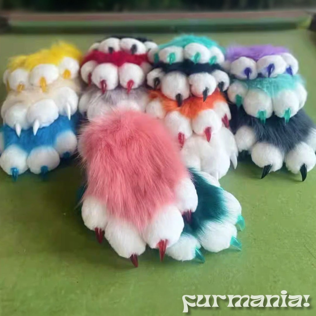 16 Colors Furry Paws Fluffy Fursuit Paws Wolf Kemono Paws - Etsy Australia