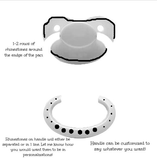 Tier 1 Custom Adult Deco Paci - Etsy