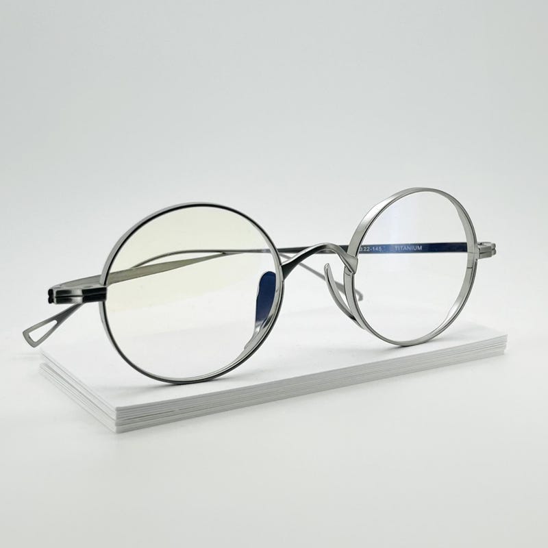 Silver Rim Glasses - Etsy