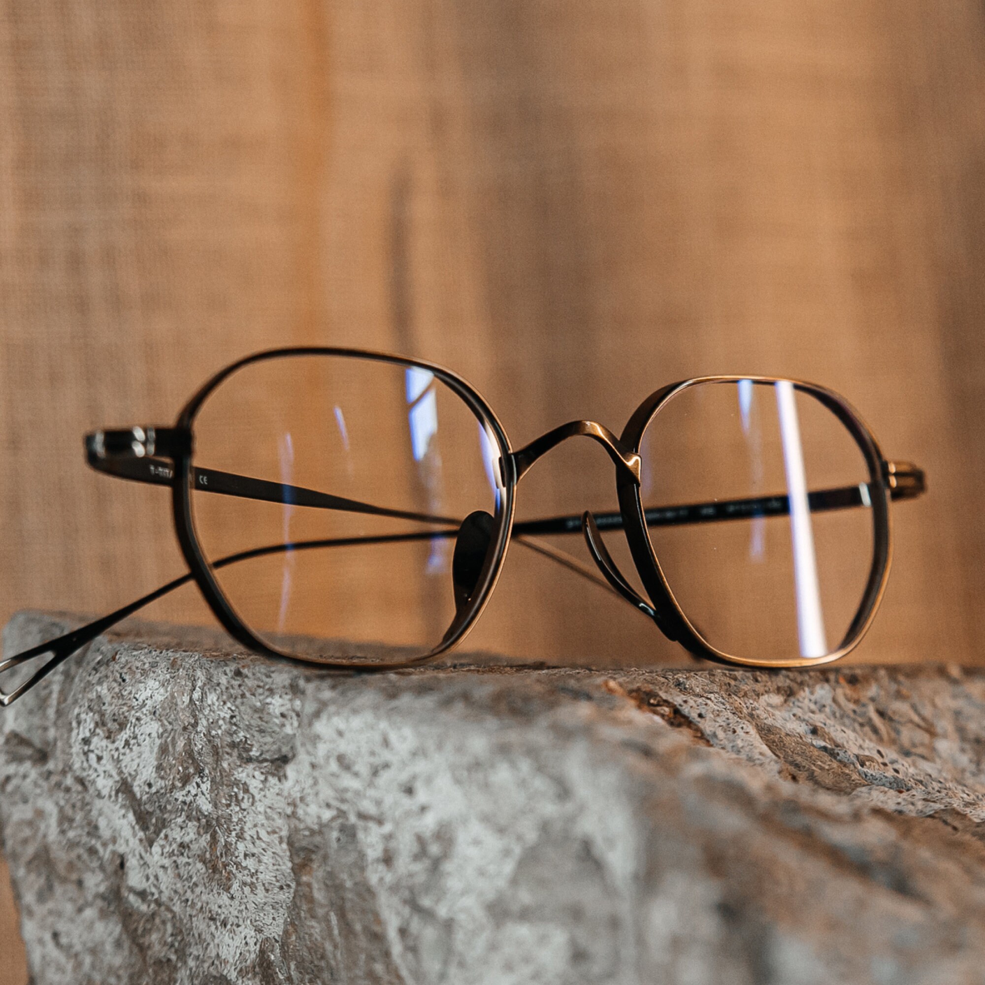 Black Handcrafted Titanium Glasses Frame 2024 Collection - Etsy