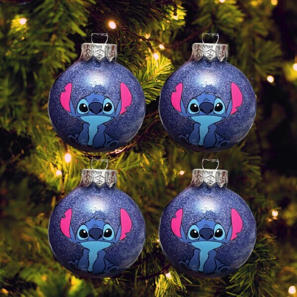 Stitch Ornaments 4 6 PC Set, Christmas Ornament, Cute Stitch - Etsy
