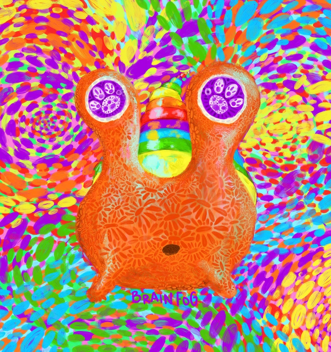 Rainbow Slug Sticker - Etsy