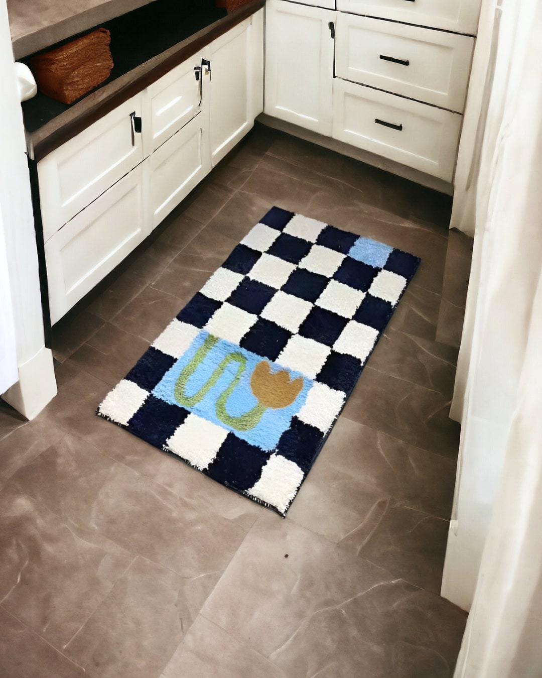 Retro Chess Board Rug Checkerboard Rug Chess Carpet - Etsy