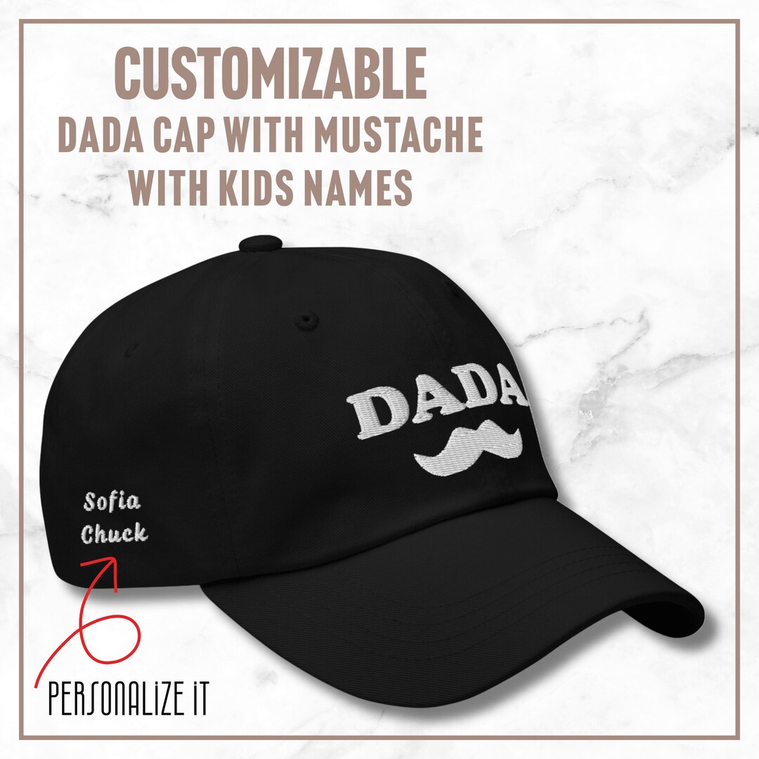 Customizable Dada Cap With a Mustache, Funny Father's Day Gift From the ...